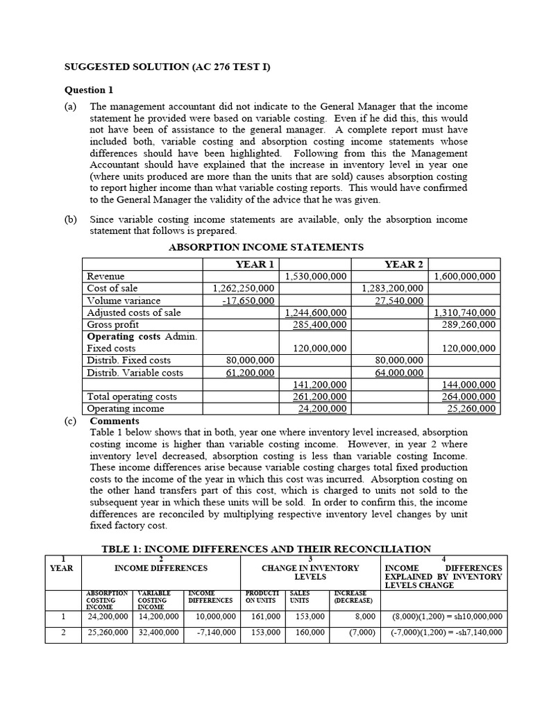 Cost Solution | PDF | Economics | Business Economics
