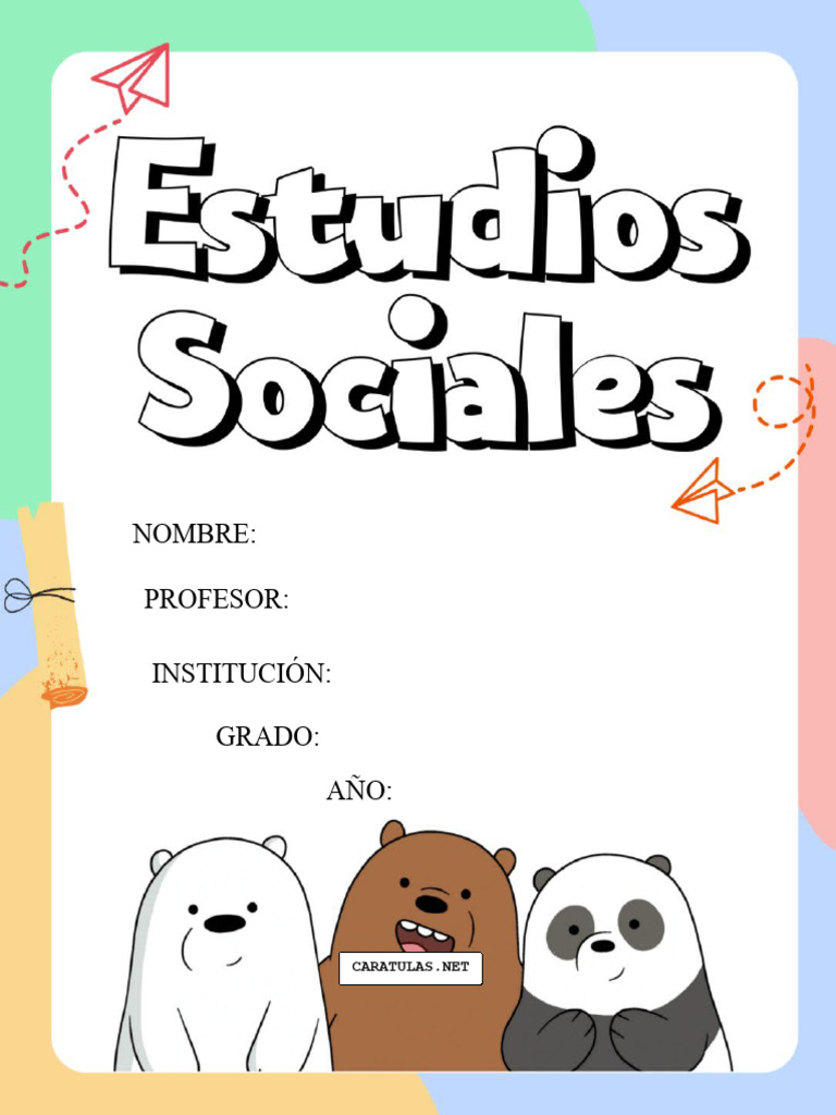 Caratulas de Estudios Sociales | PDF