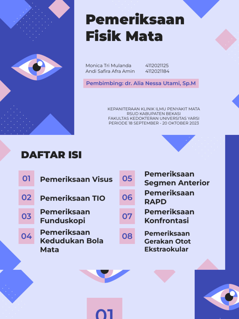 Pemeriksaan Visus Mata dan Tekniknya | PDF
