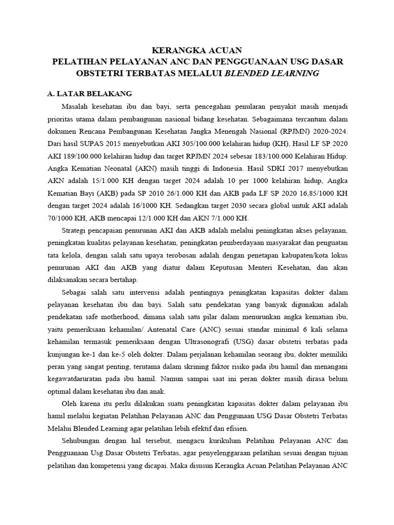 KA - ANC USG - Docx | PDF | Pengembangan Diri | Kesehatan Holistik