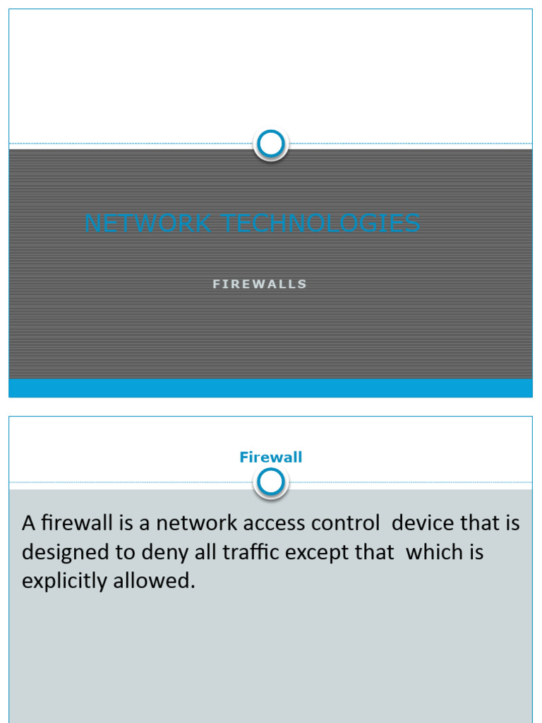 FIREWALLS | PDF | Firewall (Computing) | Proxy Server