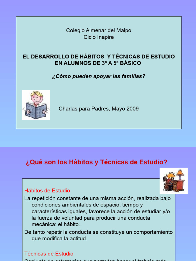 Habitos Estudio | PDF | Motivación | Motivacional