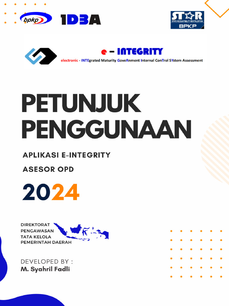 Panduan Penggunaan Aplikasi e-INTEGRITY - Asesor OPD | PDF