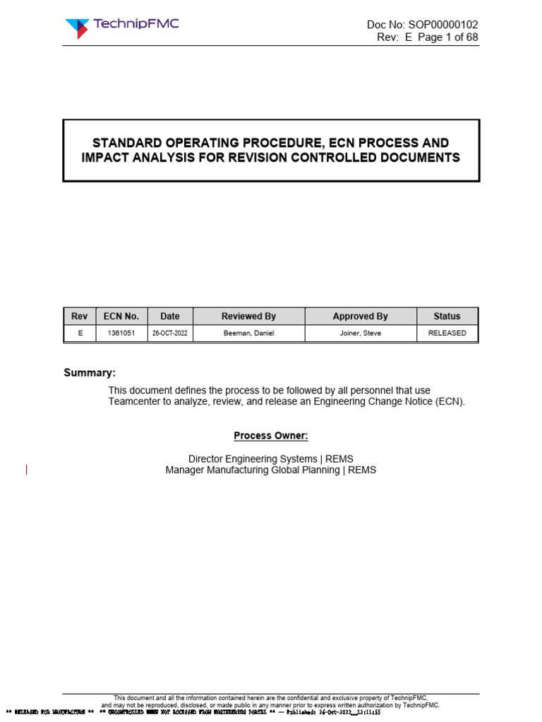 SOP00000102 | PDF | Customer | Specification (Technical Standard)