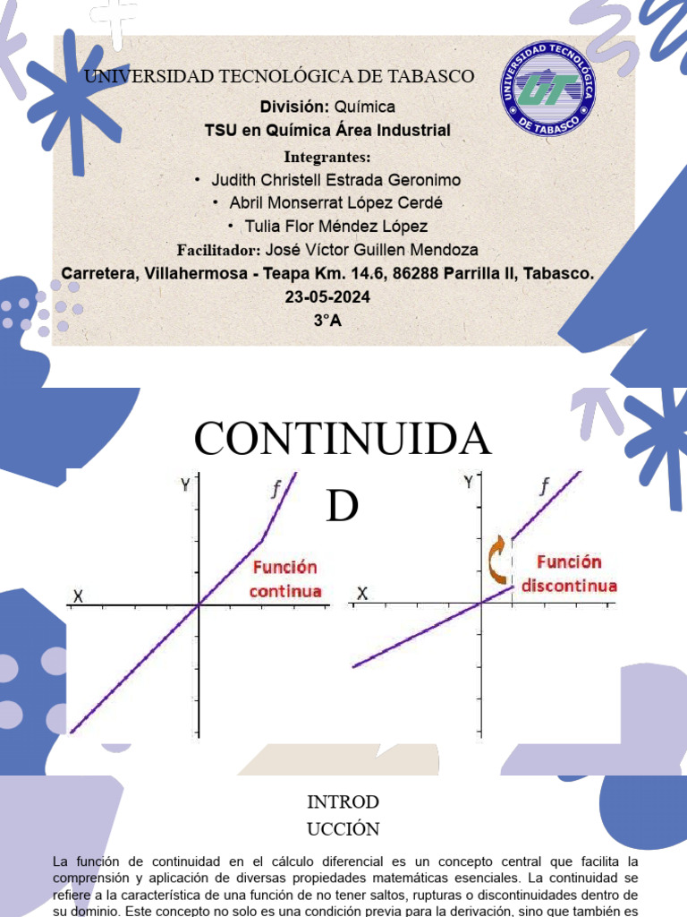 CONTINUIDAD | PDF | Función (Matemáticas) | infinito