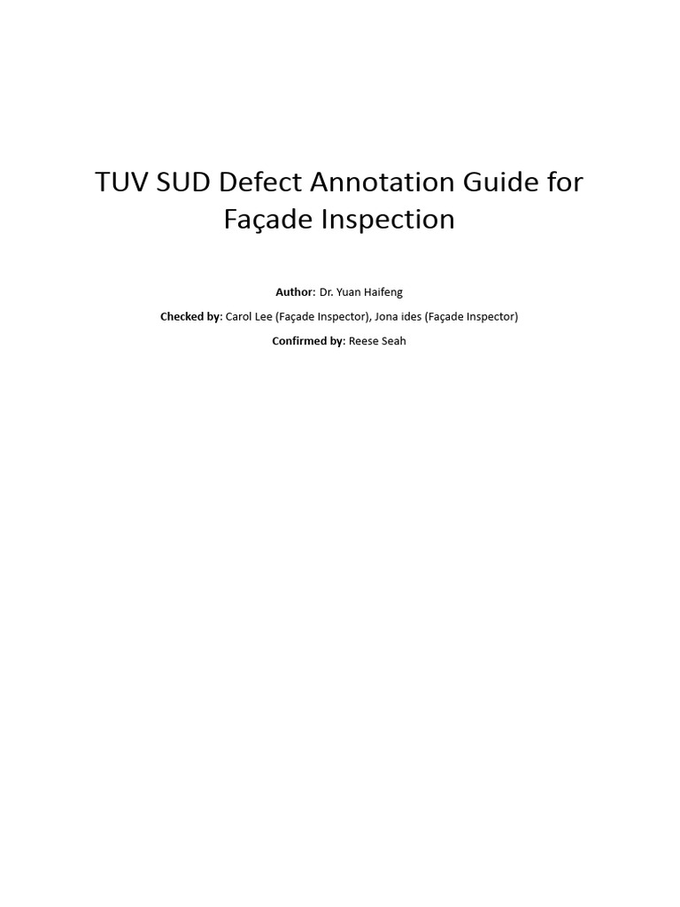 TUV SUD Defect Annotation Guide | PDF | Corrosion | Chemical Processes