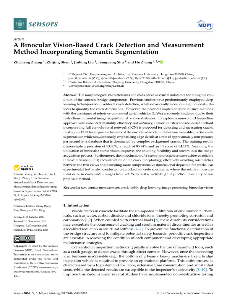 ABinocular Vision-Based Crack Detection and Measurement Method ...