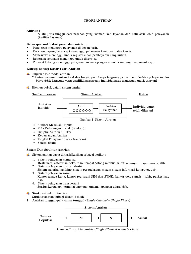 Teori Antrian Dan Model Antrian MM1II | PDF