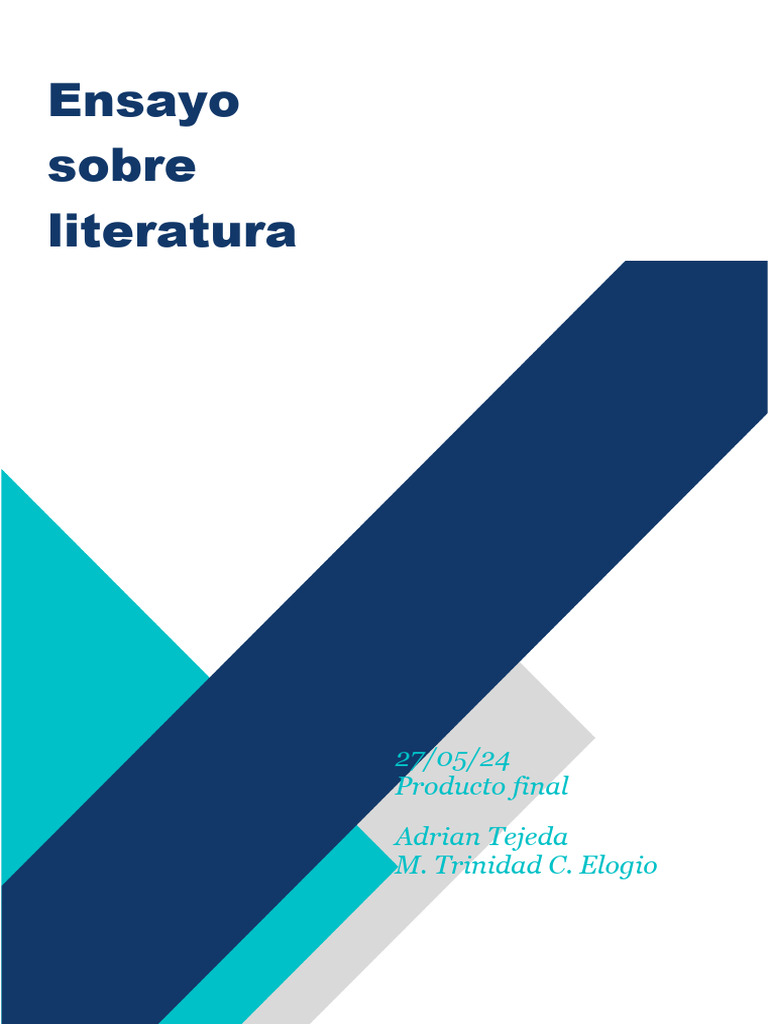 Ensayo Sobre Literatura | Descargar gratis PDF | Ensayos | Novelas