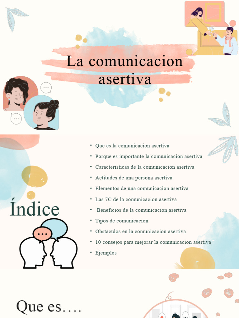 Comunicacion Asertiva | PDF | Comunicación | Autoestima