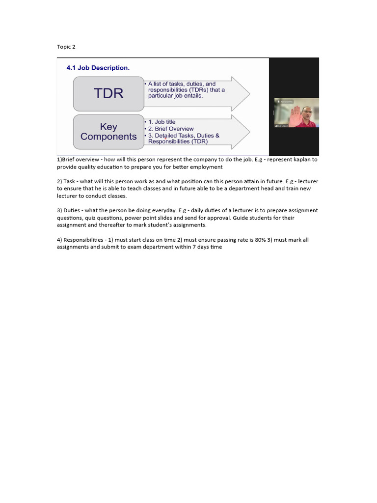 Lecturer Role and Responsibilities Overview | PDF
