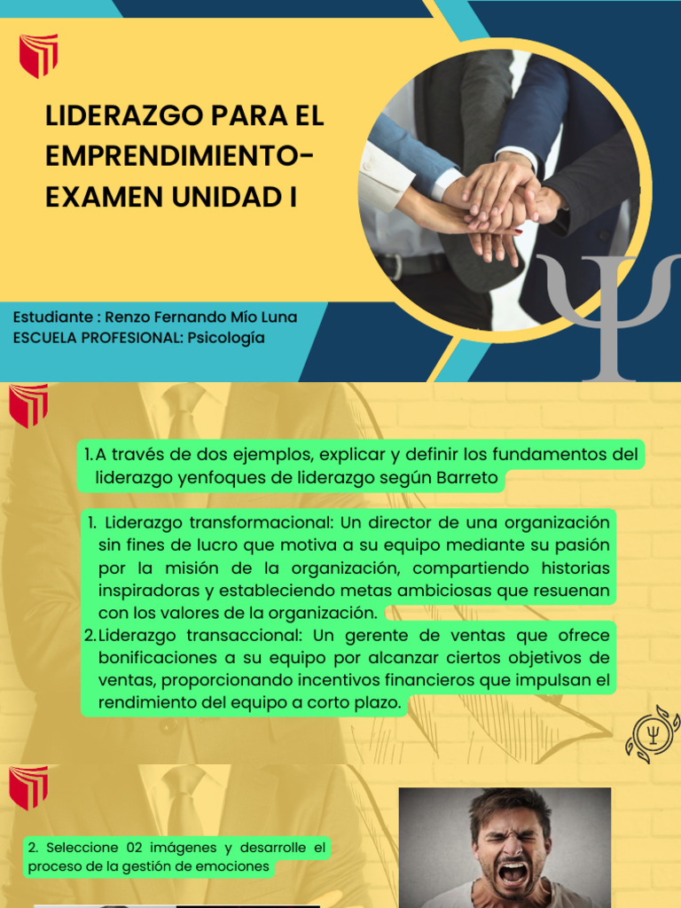 Examen de Liderazgo | PDF | Liderazgo | Motivación Examen de Liderazgo | PDF | Liderazgo | Motivación