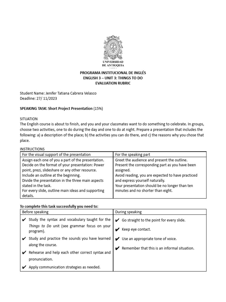 PIFLEI-E3-Task 3 | PDF | Cognition | Linguistics