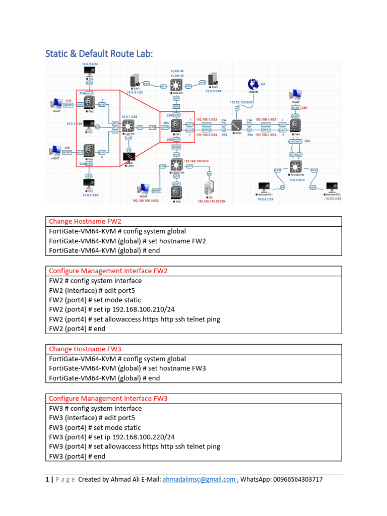 28 Static Default Route+Lab | PDF | Ip Address | Gateway (Telecommunications)