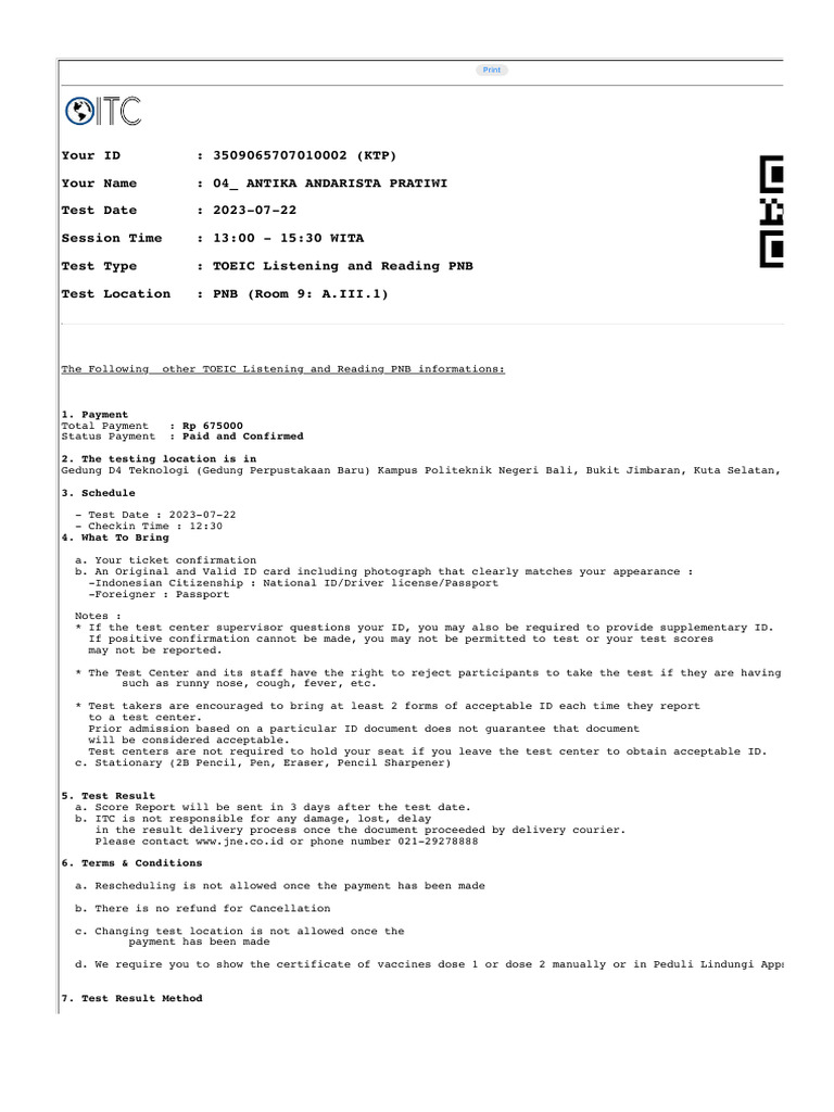 Ticket Confirmation INV-16890869636139 | PDF | Career & Growth | Business