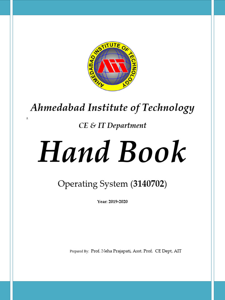 Final CE Handbook OS | PDF | Operating System | Scheduling (Computing)