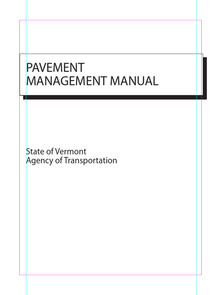VTrans Pavement Management Manual | PDF | Road Surface | Road ...