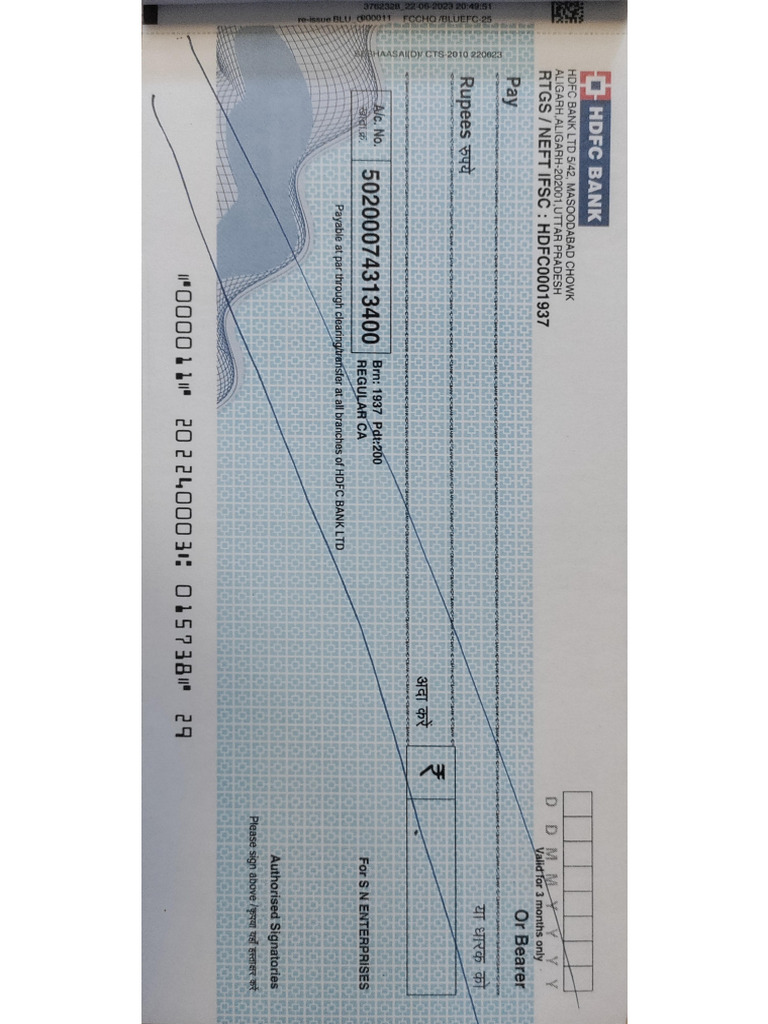 Cancelled Cheque | PDF