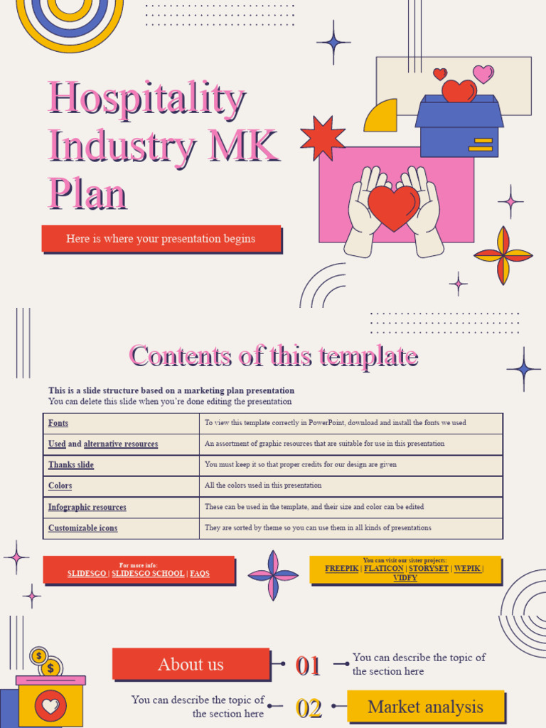 Hospitality Industry MK Plan by Slidesgo | PDF | Planets | Planets In ...