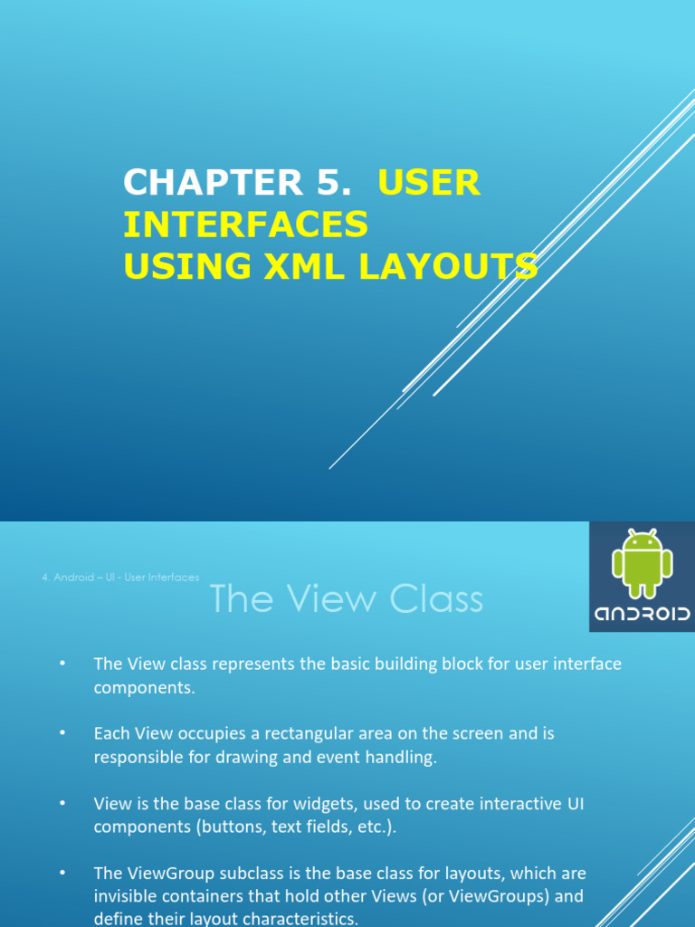 Chapter 5 - Android - User Interfaces | PDF