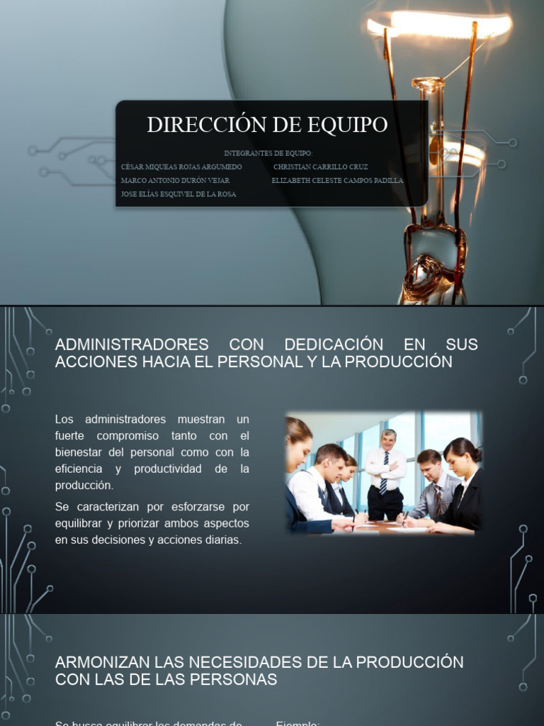 Dirección de Equipo | PDF | Liderazgo | Desarrollo personal