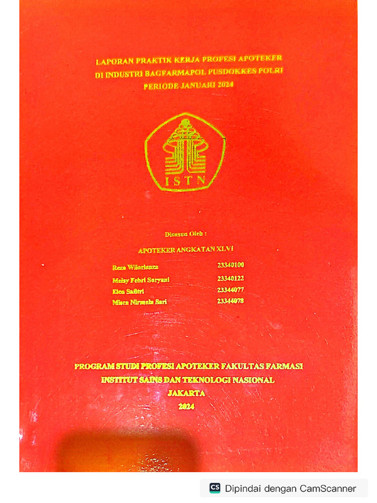 Reza Wilorianza Bagfarmapol Laporan | PDF