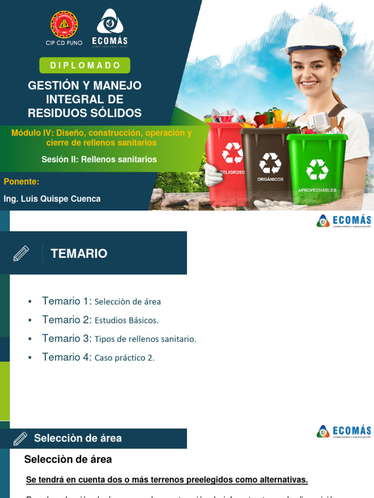 MODULO IV-Tema 2 | PDF | Vertedero | Residuos