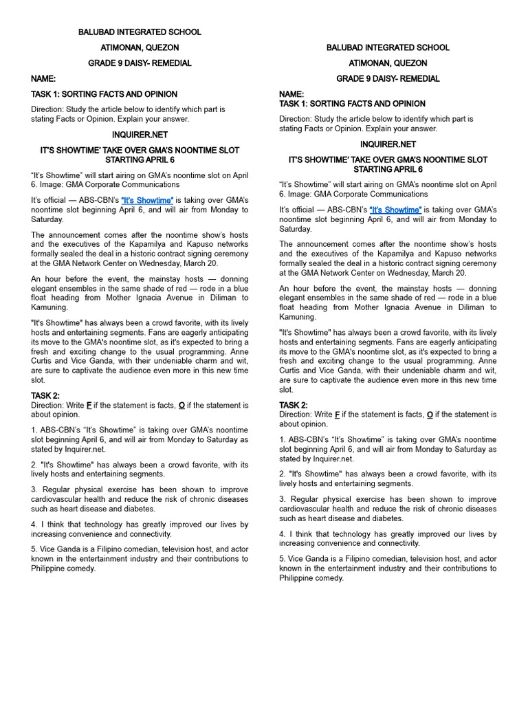 Remedial Grade 9 Daisy | Download Free PDF | Cardiovascular Diseases ...