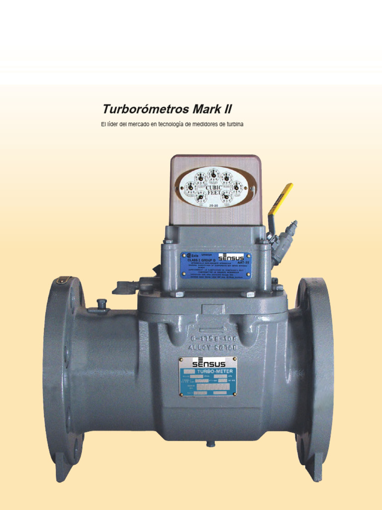 Mark II Turbo Meters Data Sheet - En.es | PDF | Rodamiento (Mecánico ...