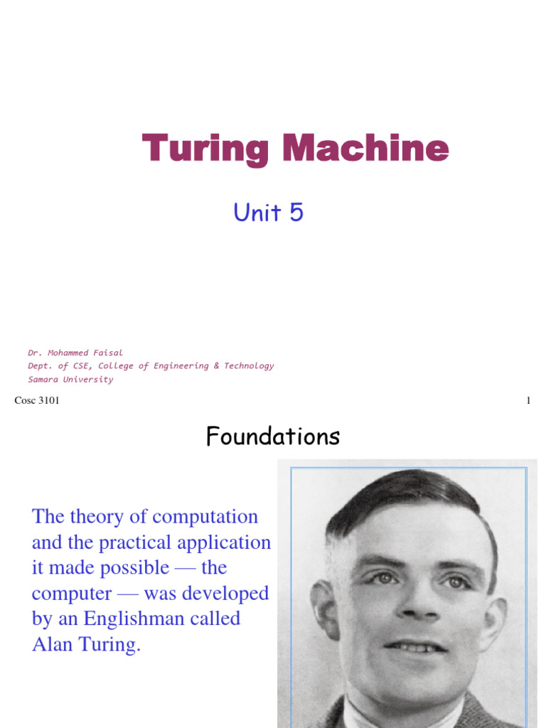 Automata Unit 5 | PDF | Mathematical Logic | Computer Science Automata Unit 5 | PDF | Mathematical Logic | Computer Science