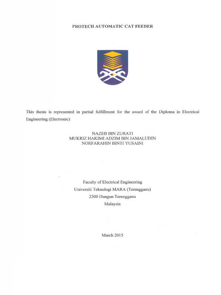 Automatic: Protech CAT Feeder | PDF | Electrical Engineering