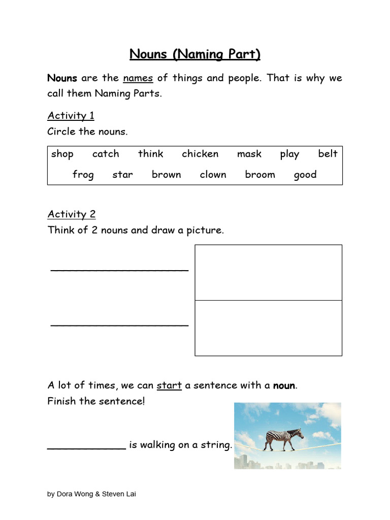 Nouns and Sub PN (Easy) | PDF | Linguistics | Morphology
