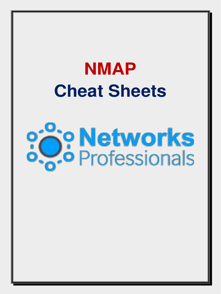 NMAP CheatSheet - Networks Professionals | PDF | Transmission Control Protocol | Computing