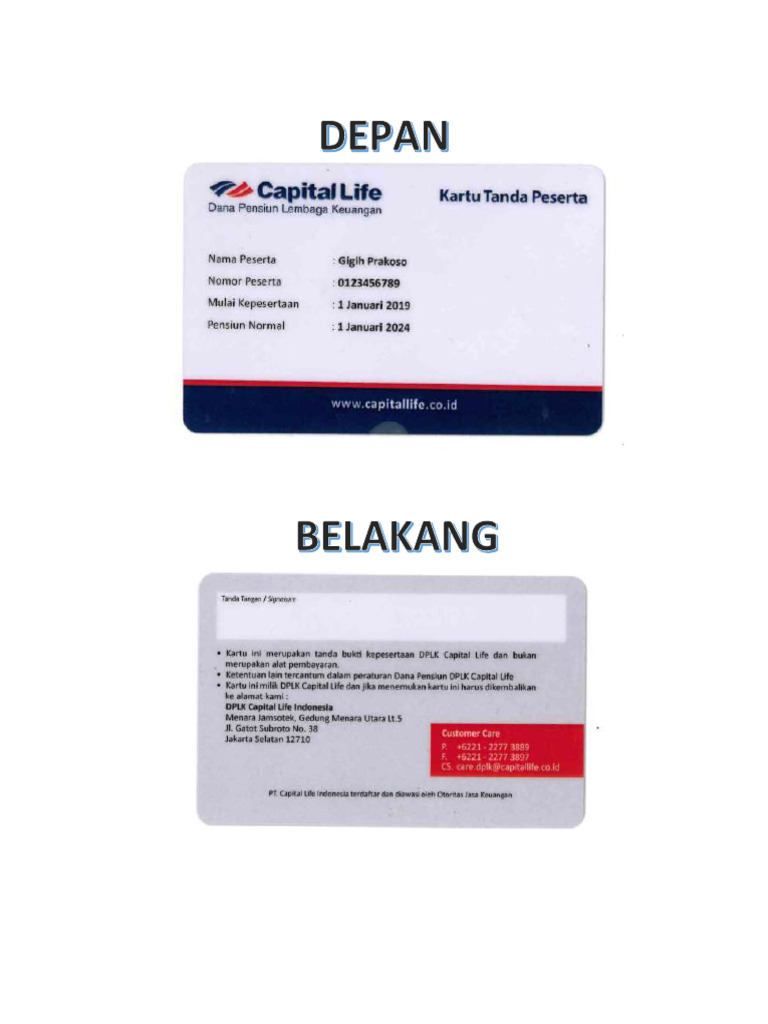 Contoh Draft Cetak Kartu | PDF