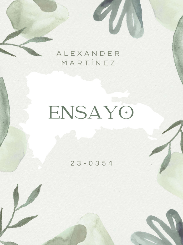 Ensayo, Alexander Martínez Gómez - Compressed | PDF | Isla | Roca ...