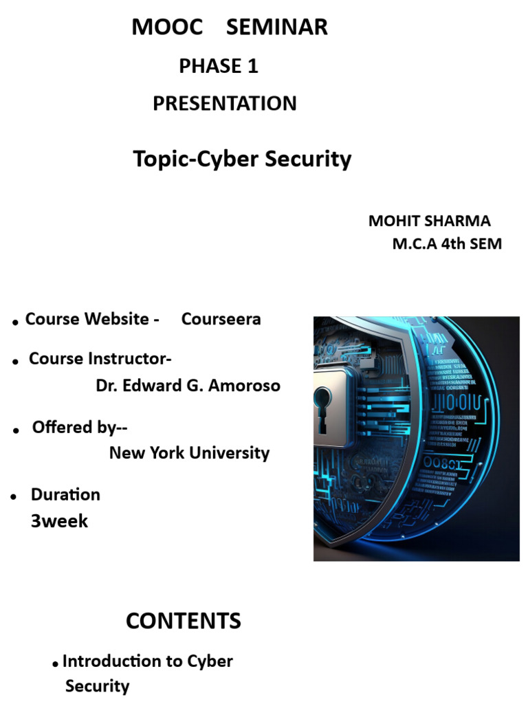 Cyber Security 1st Phase | Download Free PDF | Security | Computer Security