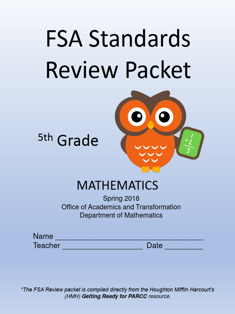 2021_GRADE_5-G5_FSA_Standards_Review_Packet | PDF