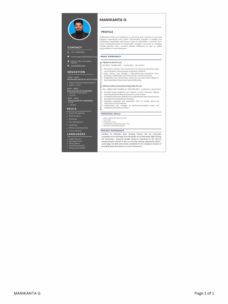Manikanta G | PDF