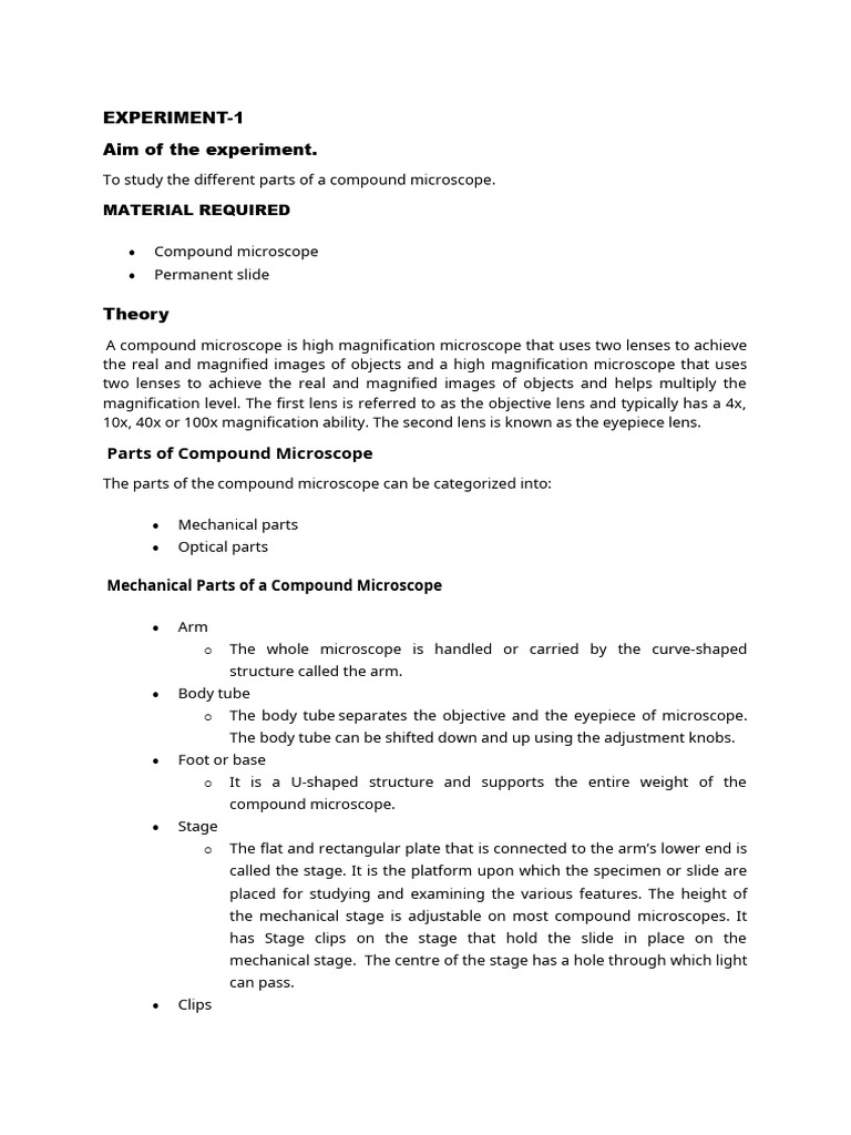 Experiment Xi | PDF | Plant Stem | Stoma