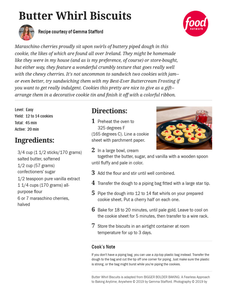 Butter Whirl Biscuits Recipe? | PDF | Biscuit | Butter