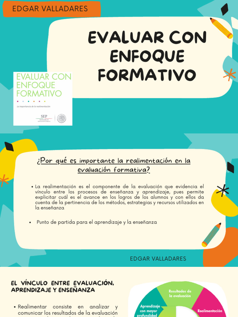 Evaluar Con Enfoque Formativo Pdf Evaluación Aprendizaje 1378
