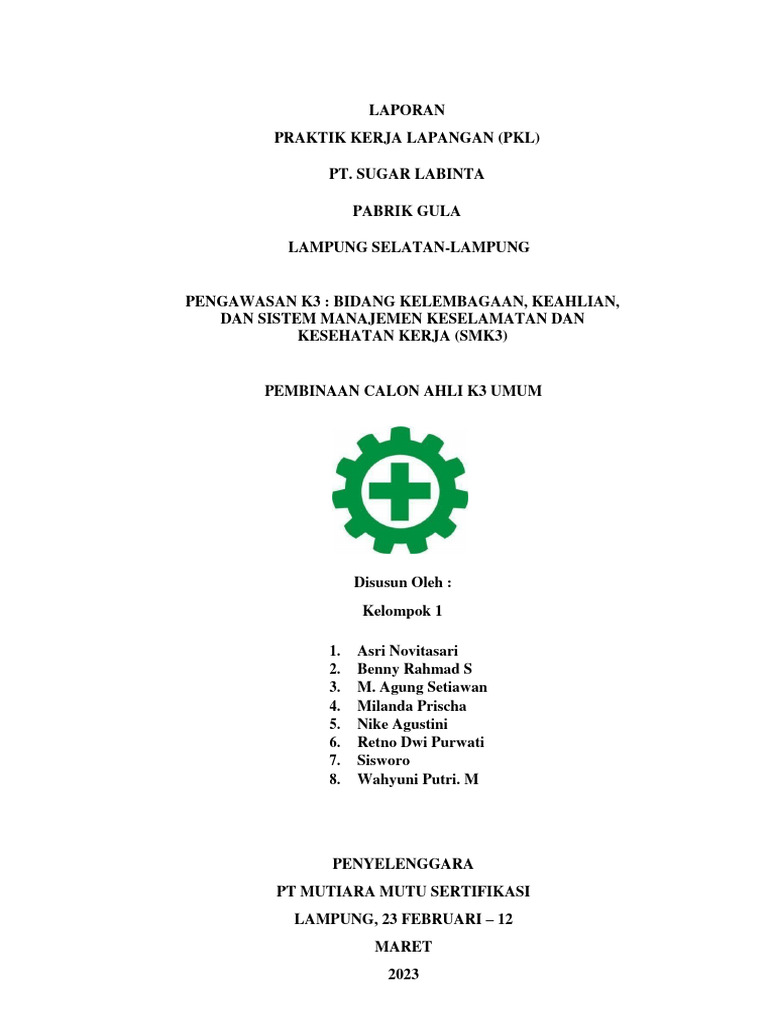 Laporan Kel 1 Sugar Labinta | PDF