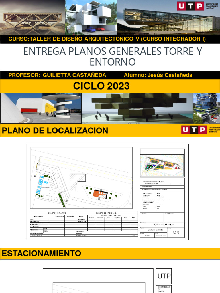 Entrega Planos Generales Torre Y Entorno: CICLO 2023 | PDF | Planificación urbana | Urbanización