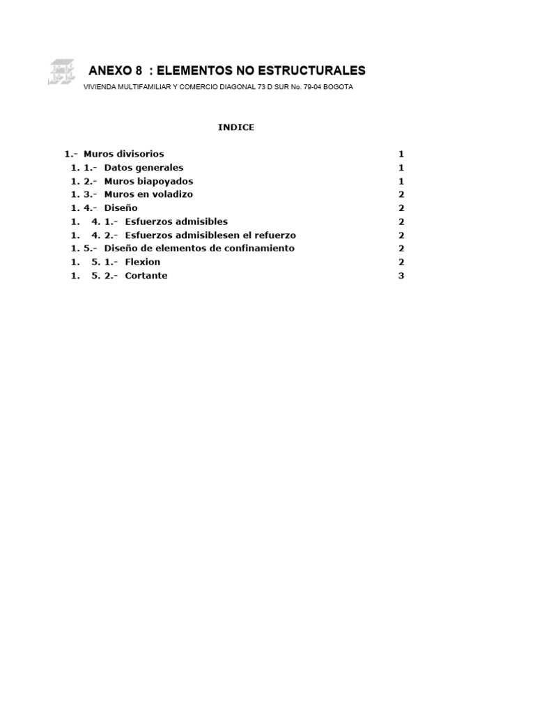 Elementos No estructuralesMOD1 | PDF