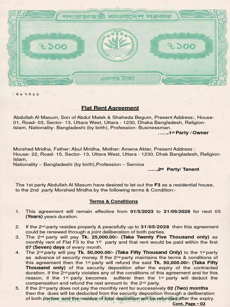 Rent-agreement-2 | PDF