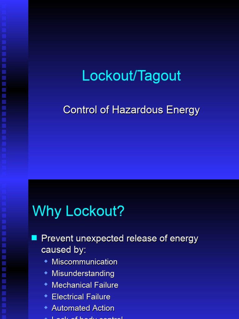 Lockout | PDF | Occupational Safety And Health | Safety