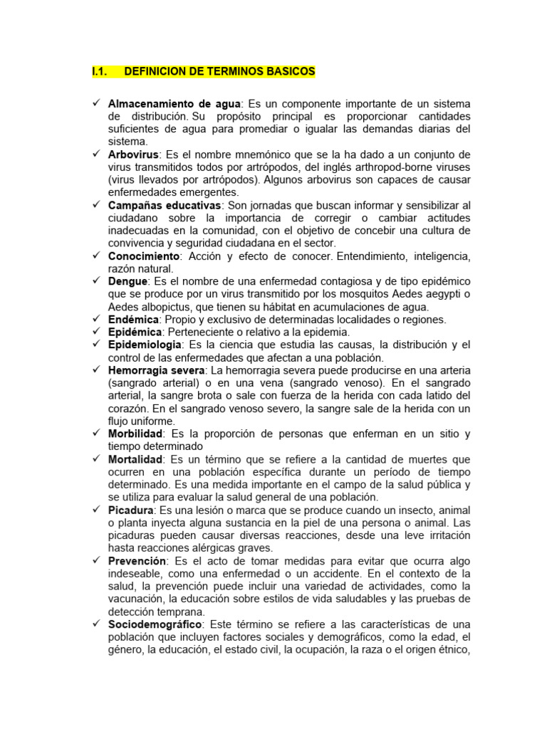 Definicion de Terminos Basicos | PDF | Medicina | Salud pública
