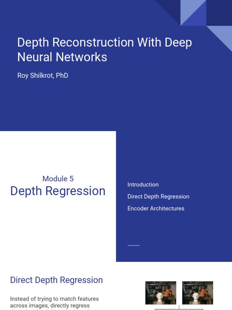 Depth Reconstruction With Deep Neural Networks (Part 2) | PDF | Image ...