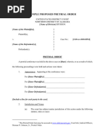 Prescribed Form No. 2 - Pre-Trial Order | PDF | Trials | Affidavit