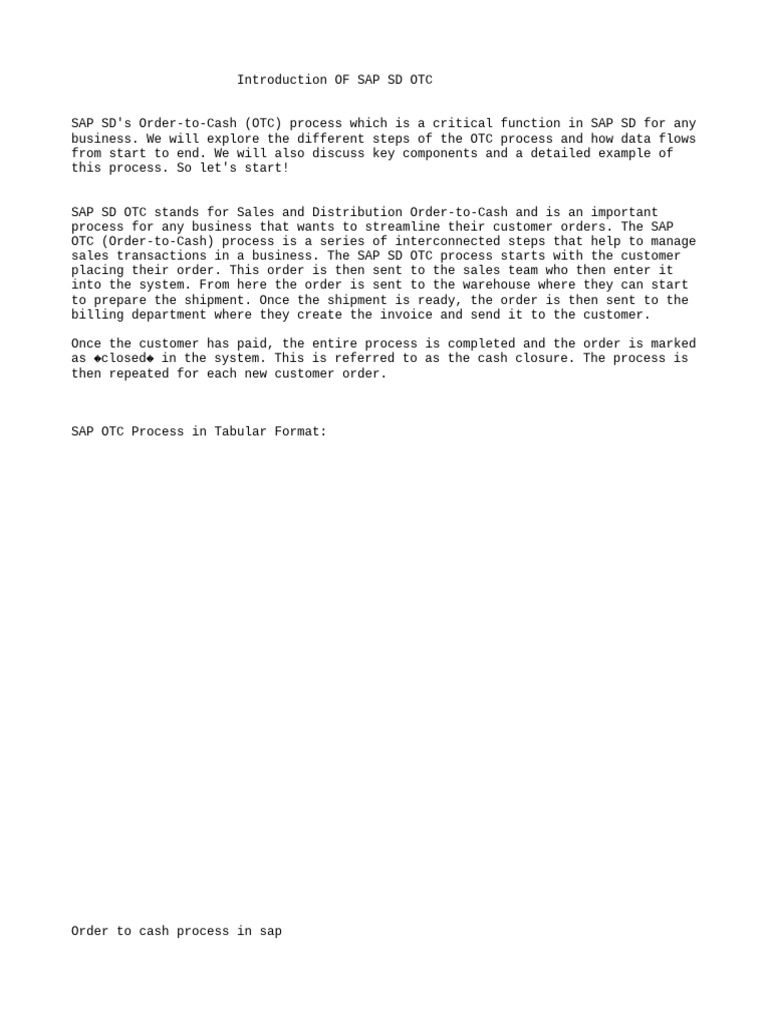 Sap Otc Pdf Invoice E Commerce